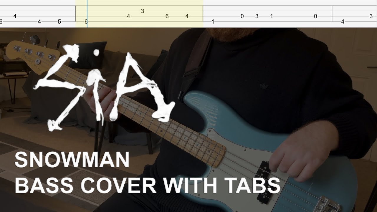 Sia - Snowman (Bass Cover with Tabs) - YouTube