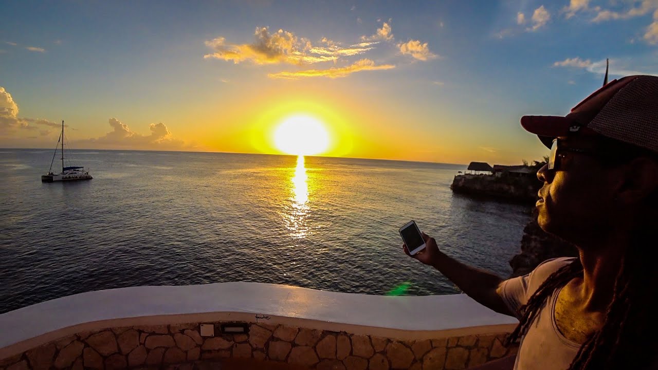 BEST SUNSET IN JAMAICA Rick's Cafe NEGRIL JAMAICA! - YouTube