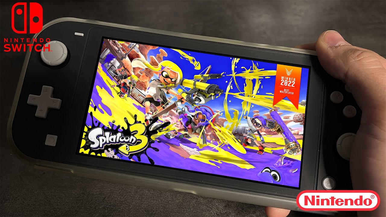 Splatoon 3 Nintendo Switch Lite Gameplay - YouTube