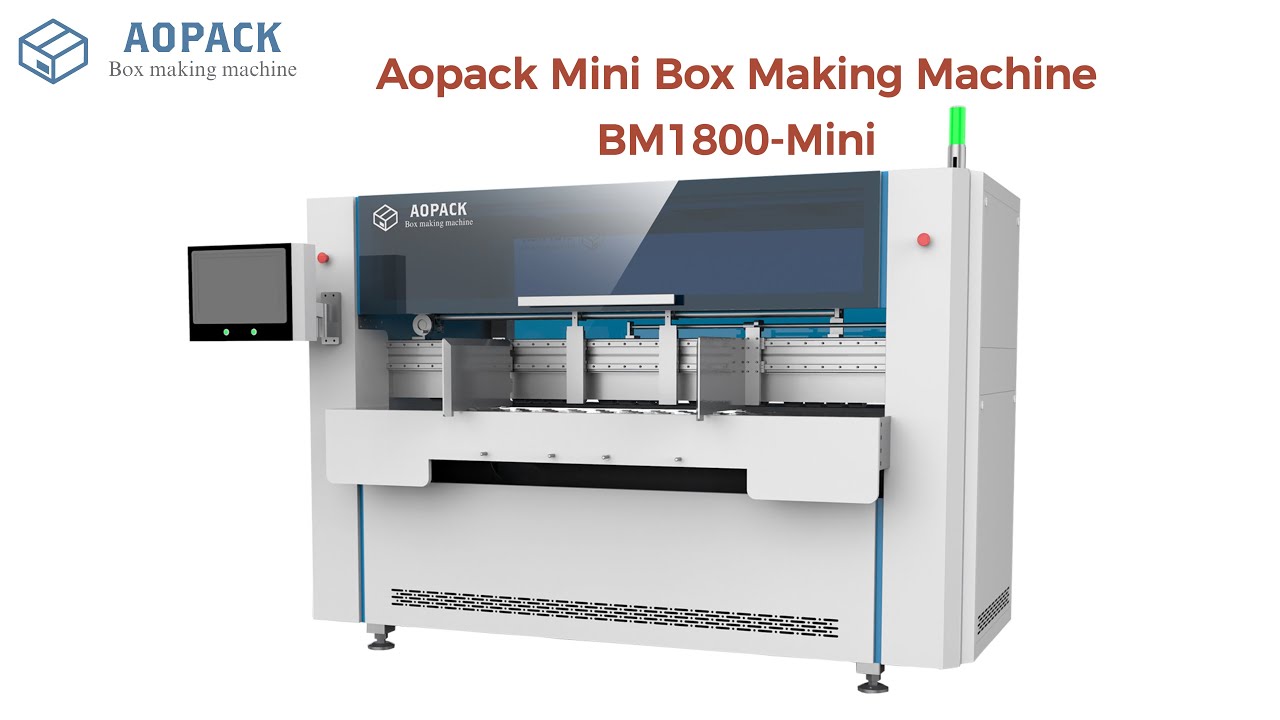 Aopack Mini Box Making Machine BM1800-Mini | Compact design, save more ...