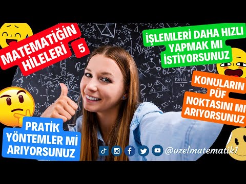 Matematik Hileleri 5 / 5 ile abc5 bölme /  Birler Basamağı 5 olan Sayıların 5'e Pratik Bölümü