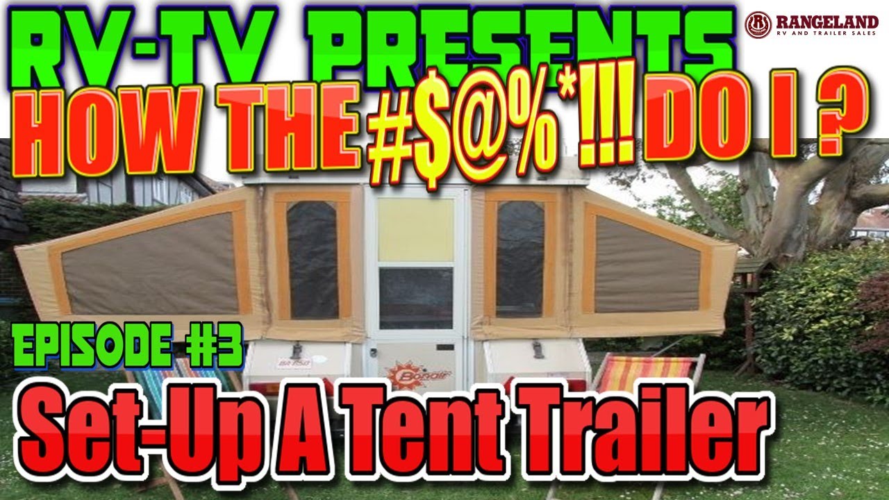 How to set up a tent trailer. Set up in 5 minutes. Set up of 2020 ...