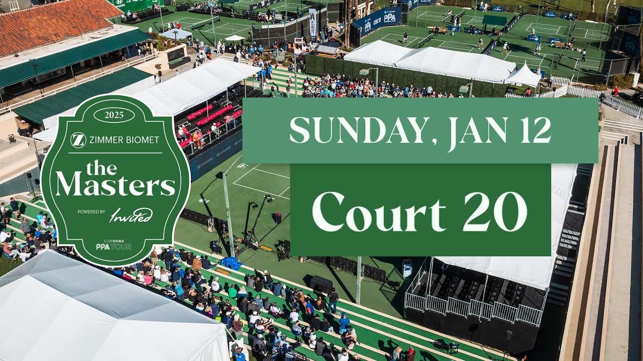 Court 8 - The Masters (Saturday, Carvana PPA Tour) - YouTube