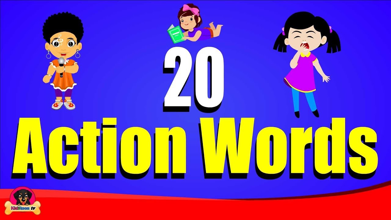 Action Words 20 Verbs In English Kid2teentv YouTube