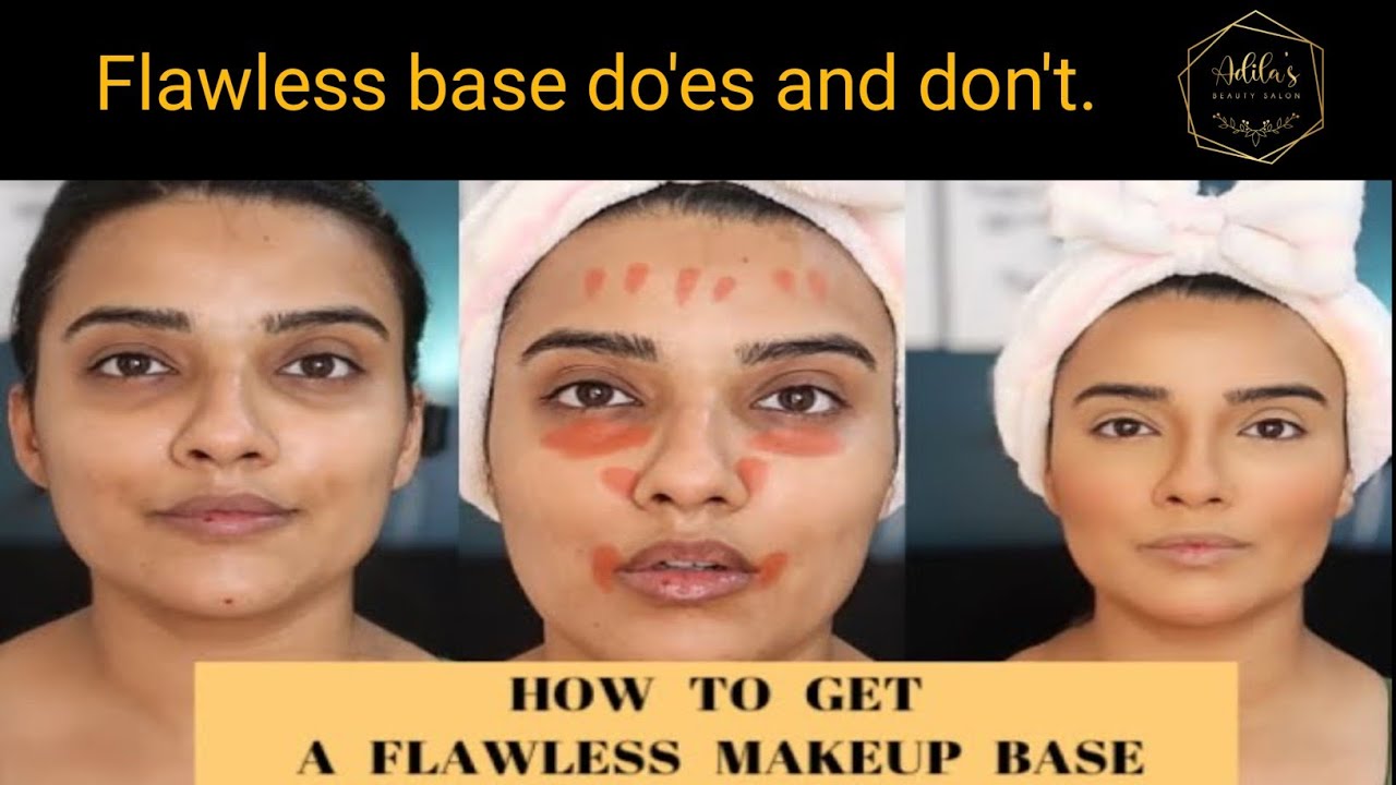 Part 1: Selection of perfect base shade & how to make smooth makeup ...