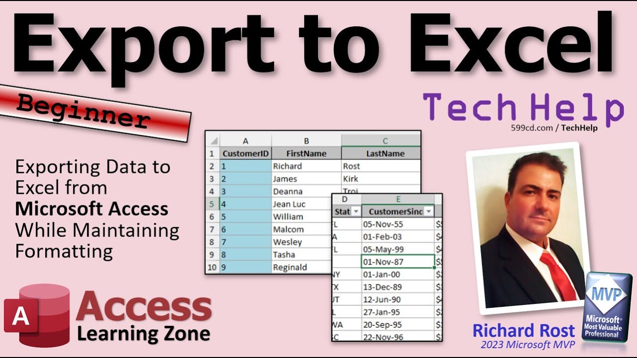 Exporting Data From Microsoft Access To Excel With Formatting YouTube Exporting Data From Microsoft Access To Excel With Formatting YouTube