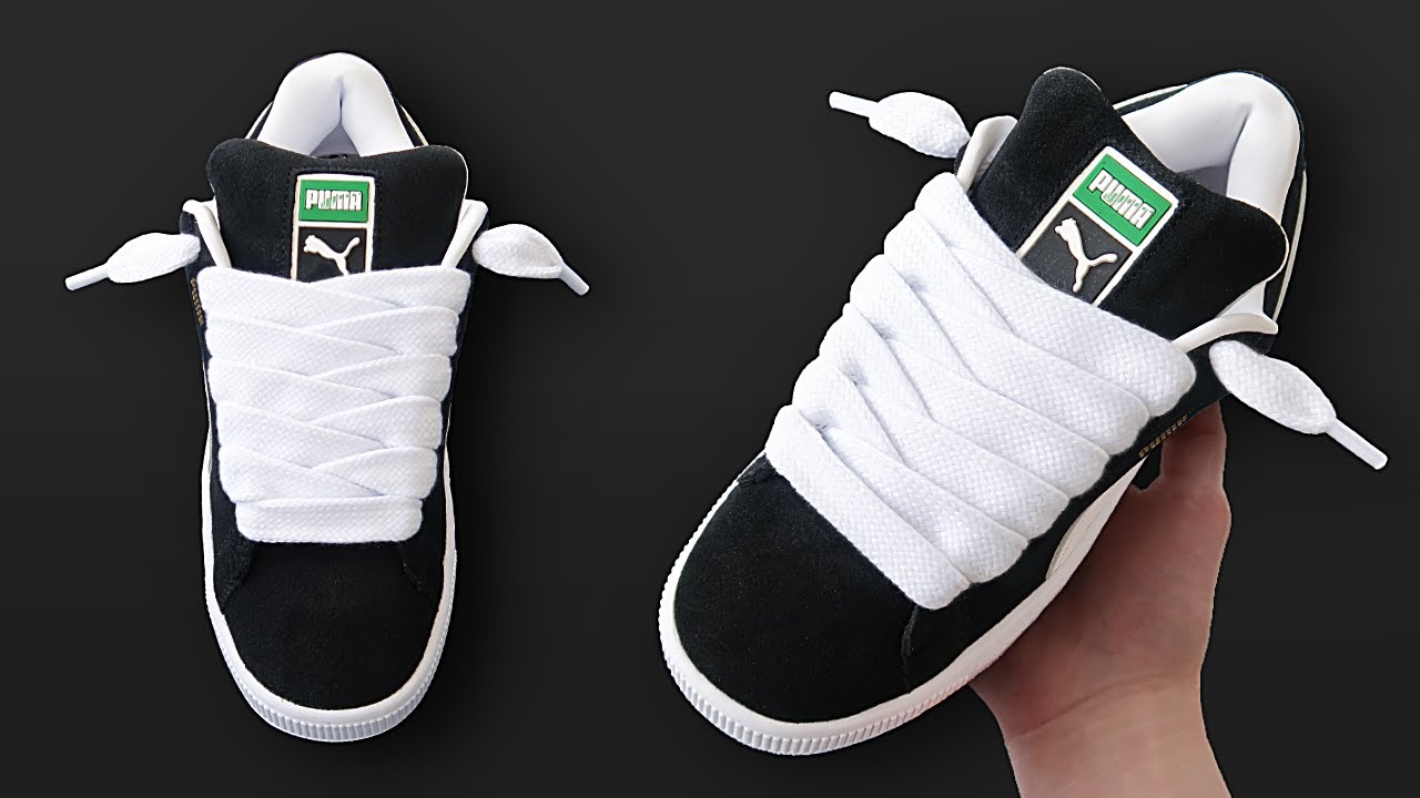 HOW TO LACE PUMA SUEDE XL | LOOSE LACE TUTORIAL - YouTube