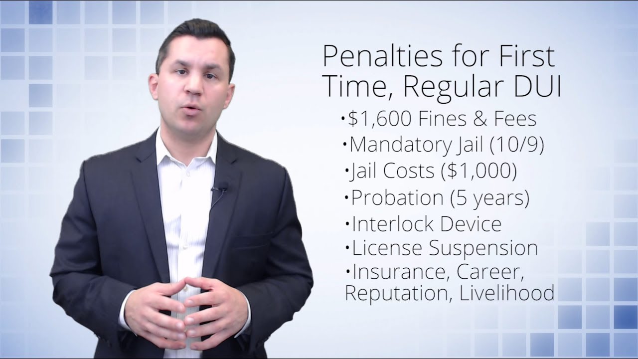 Penalties for First Times DUI Conviction in Arizona - YouTube