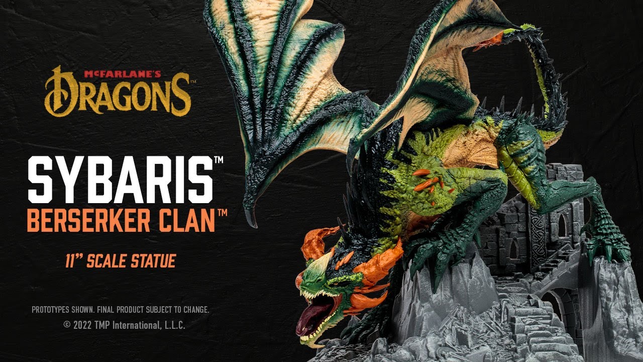 NEW McFarlane's Dragons Sybaris Statue | Action Figure Showcase - YouTube