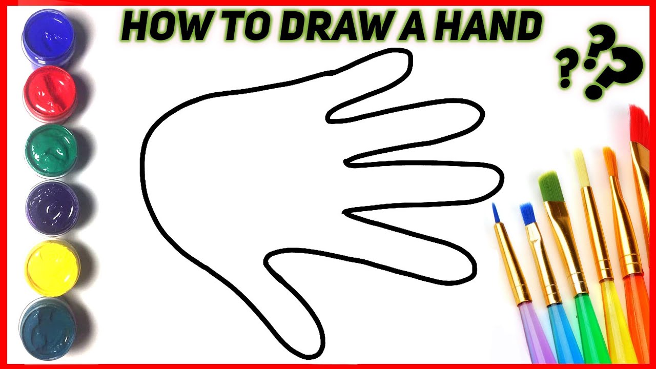 How to DRAW a HAND | DRAWING FOR CHILDREN - YouTube