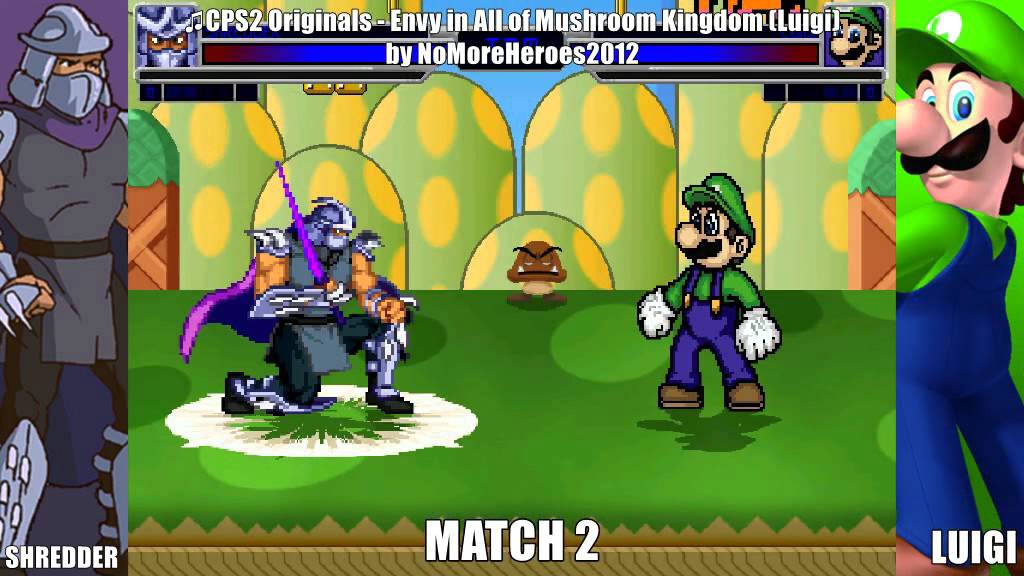 TBM Mugen Match #338 - Shredder (me) vs. The Mario Bros. (Double Match ...