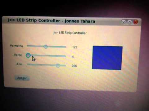 Fita LED RGB + Arduino + JavaFX - YouTube