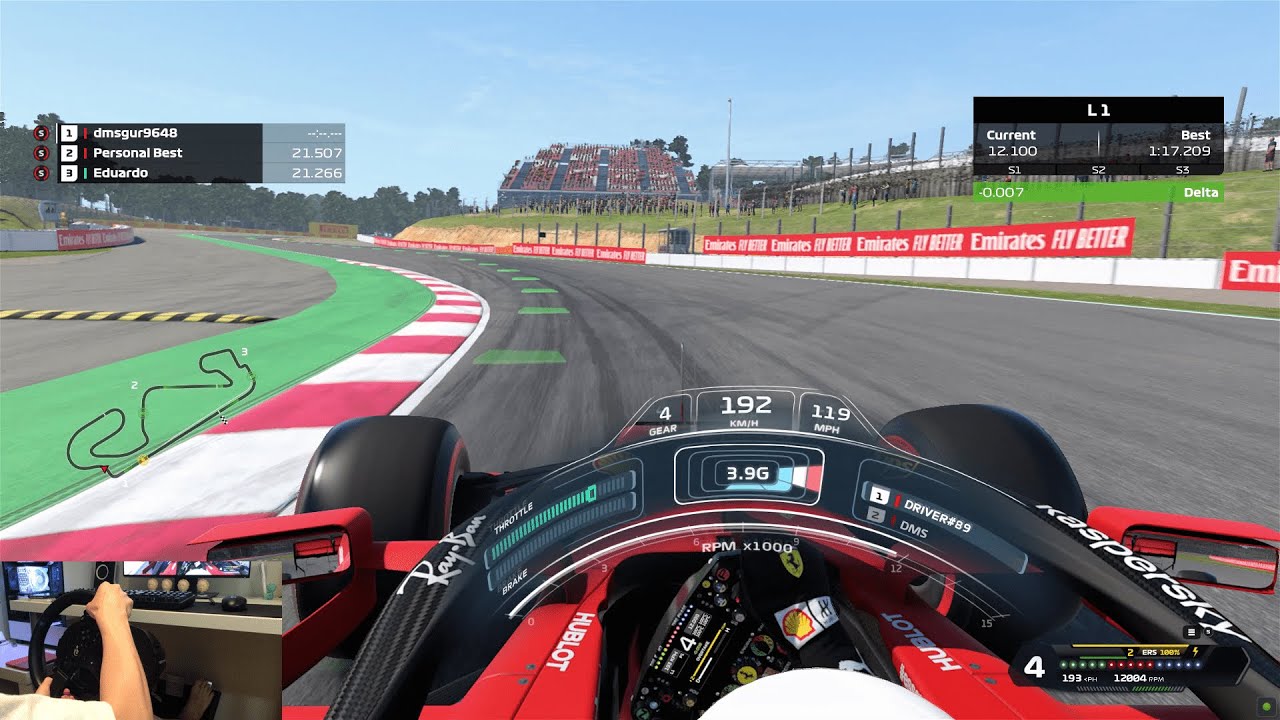 F1 2020 GAME SPAIN TIME TRIAL FASTEST LAP : SCUDERIA FERRARI - YouTube