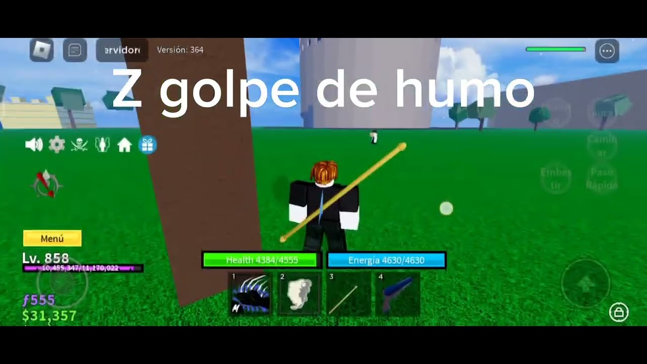 Todos los ataques de la humo Blox Fruits - YouTube