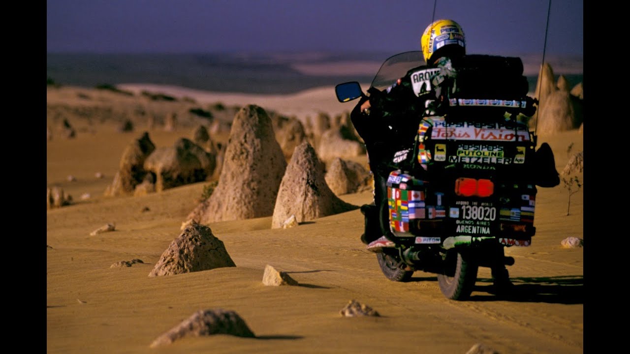 EMILIO SCOTTO 2 VUELTAS AL MUNDO (1) EN MOTO RECORD GUINNESS - YouTube