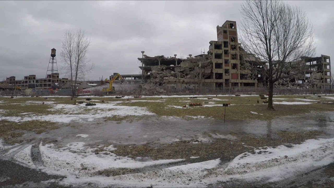 Packard Plant Demolition - YouTube