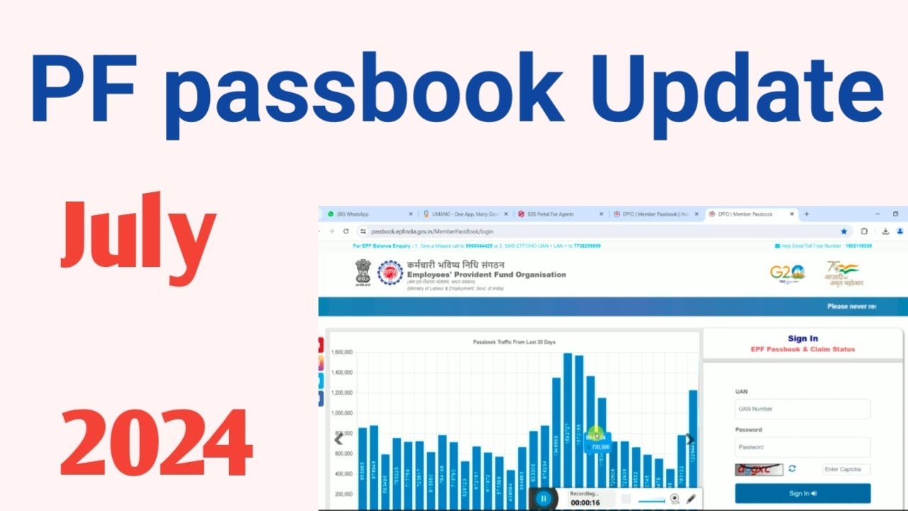 pf passbook new update july 2024 | epf passbook new look 2024 - YouTube