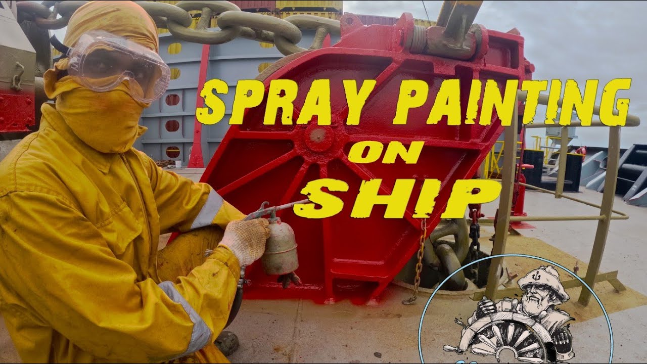 Spray Painting on Ship. - YouTube