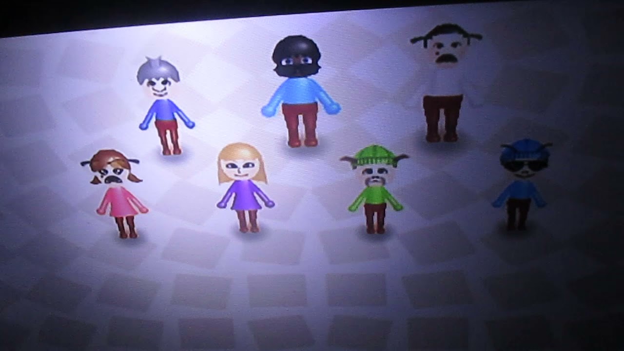 The Mii version of Erika and her favorite mascots - YouTube
