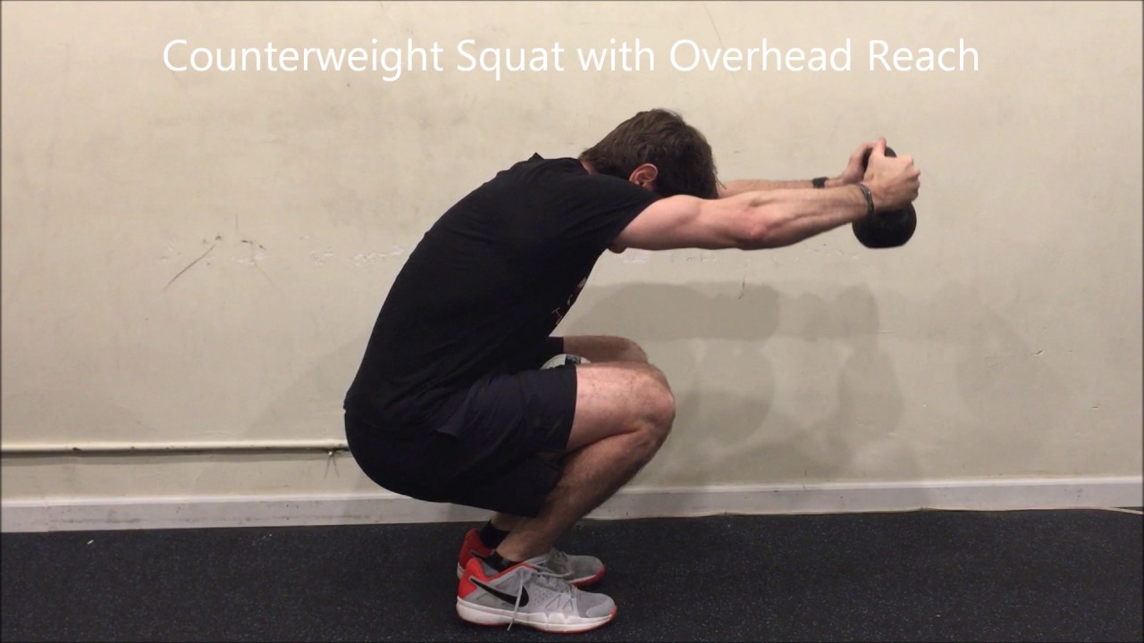 Resilient Performance PT - Counterweight Squat with Overhead Reach ...