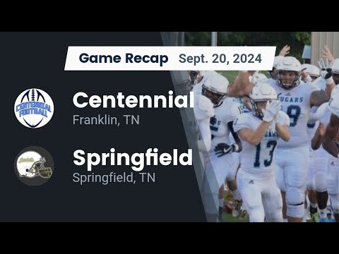 Recap: Centennial vs Springfield 2024 - YouTube