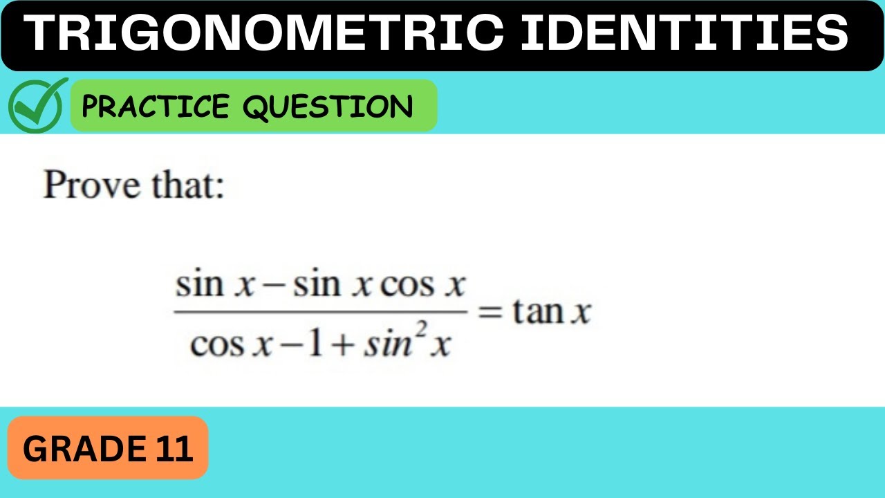 Trig Identities | Grade 11 - Practice - YouTube