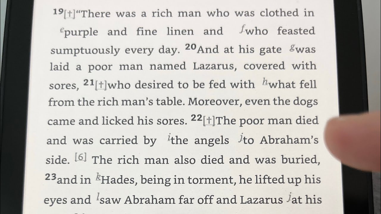 Luke 16 | The Rich Man & Lazarus | Bible Scripture Reading - YouTube
