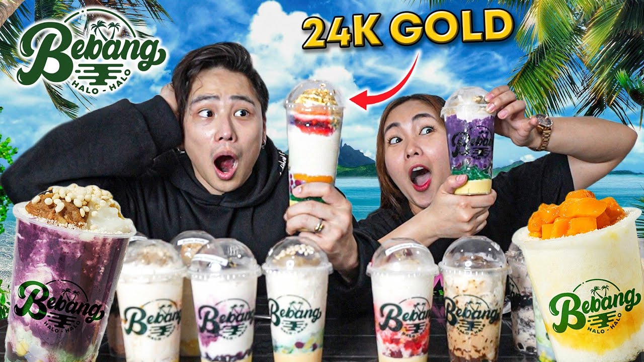 BUYING EVERYTHING IN THE MENU! (Bebang's Halo Halo edition) - YouTube