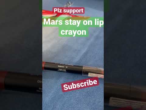 Bombshell lip crayon for Indian skin tone .. Mars lip crayon girl power ...