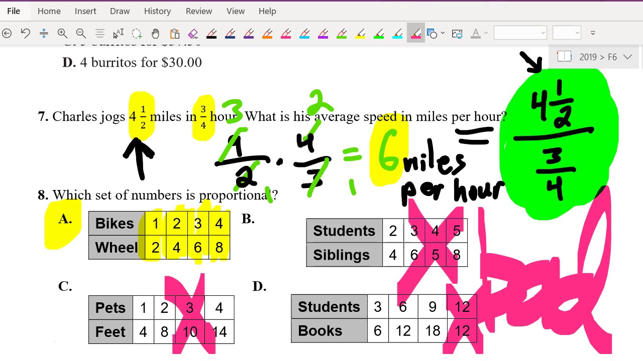 Accelerated Math 7 Period F6 Chapter 5 Review - YouTube