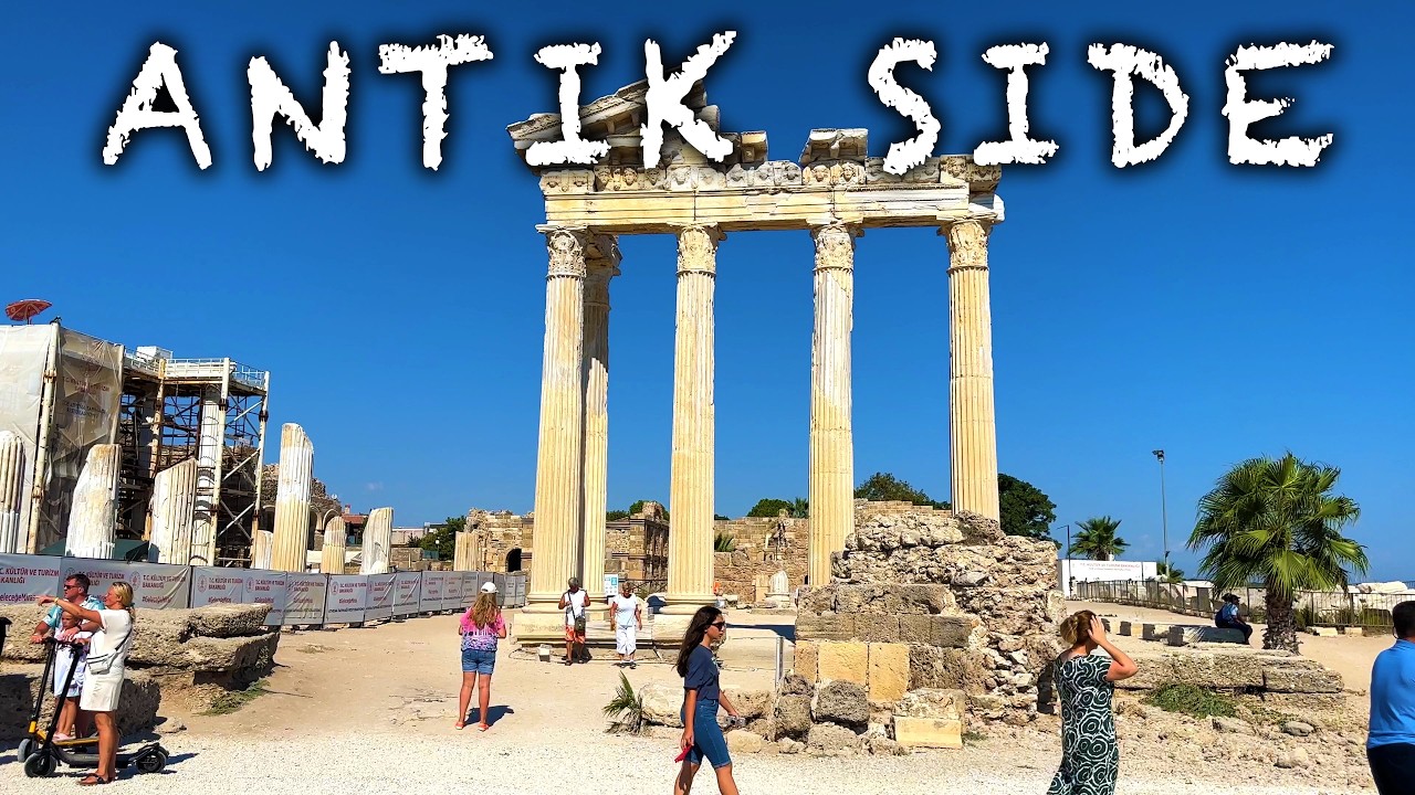 Side Turkey - 🇹🇷 Beautiful Walking Tour of Side Old Town 2024 #side # ...