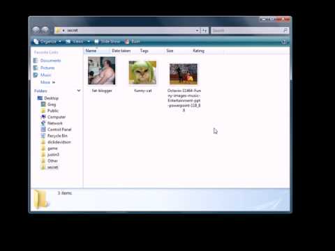 How to Hide Private Folders and Files - YouTube