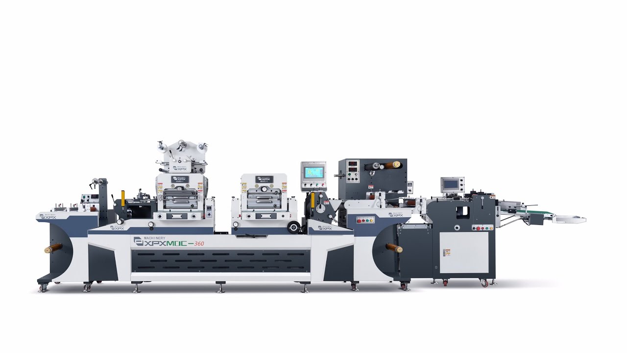 MDC-360 high speed flatbed die cutting machine hot foil Stamp hologram ...