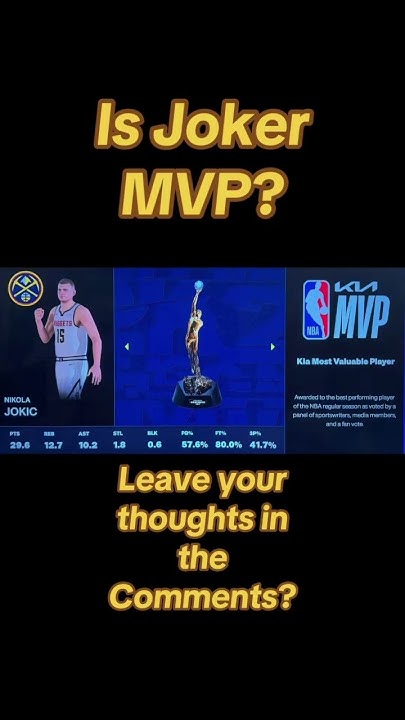 Is Joker MVP this year? #nikolajokic #joker #denvernuggets #nba #nba2k25 - YouTube