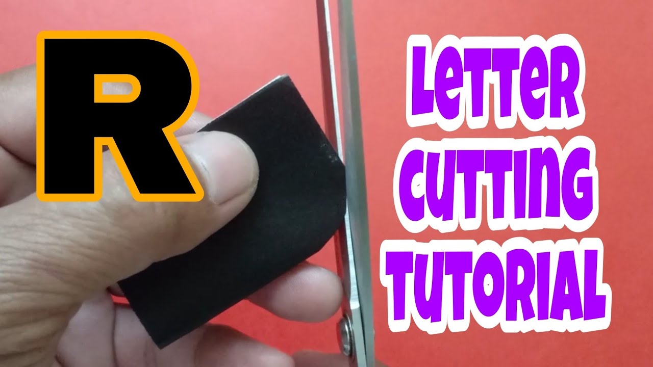 Letter cutting tutorial (Letter R) #lettercutting - YouTube