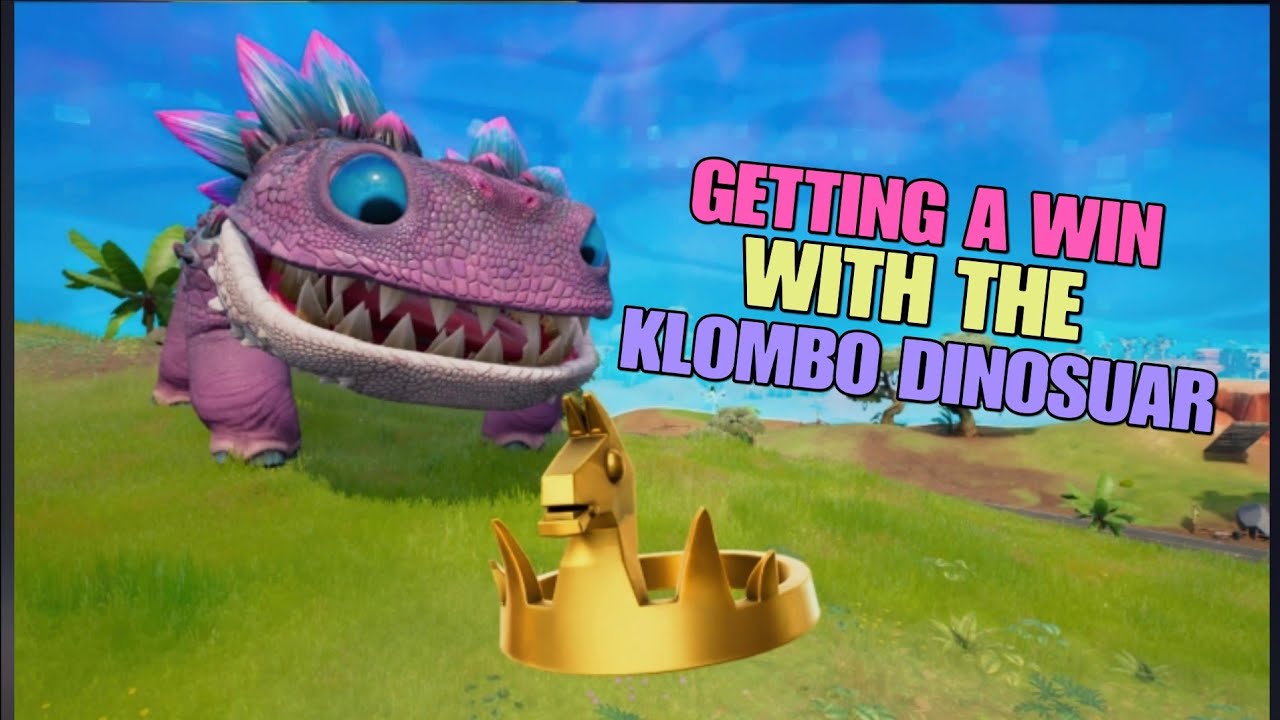 Getting A Win With The *NEW* Klombo Dinosaur|Fortnite Battle Royale ...