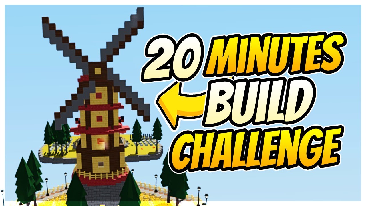 20 MINUTES BUILD CHALLENGE Building Windmill On My ISLAND... |Roblox ...