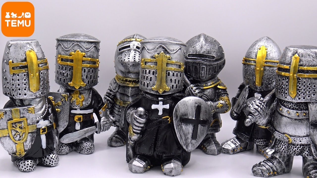 [TEMU] The Miniature Knight Resin Handicraft Statue Collection Unboxing ...