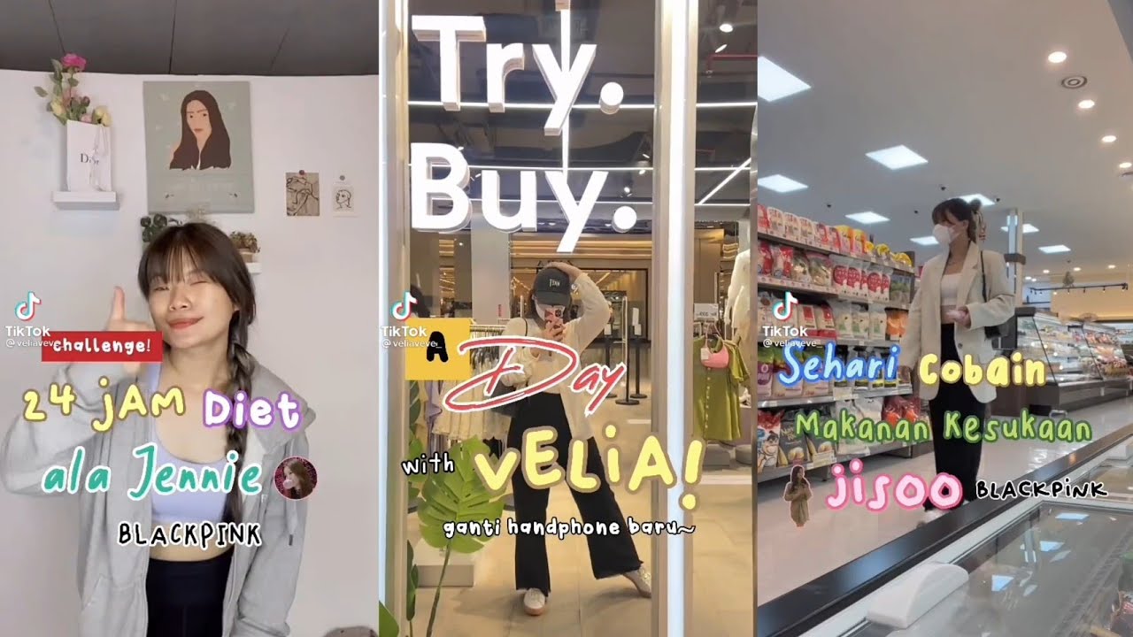 a day with velia || kumpulan video tiktok veliaveve - YouTube
