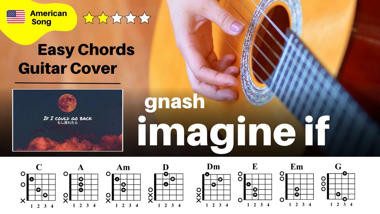 【弾き語り】gnash / imagine if：ギター解説動画【コード譜】 - YouTube