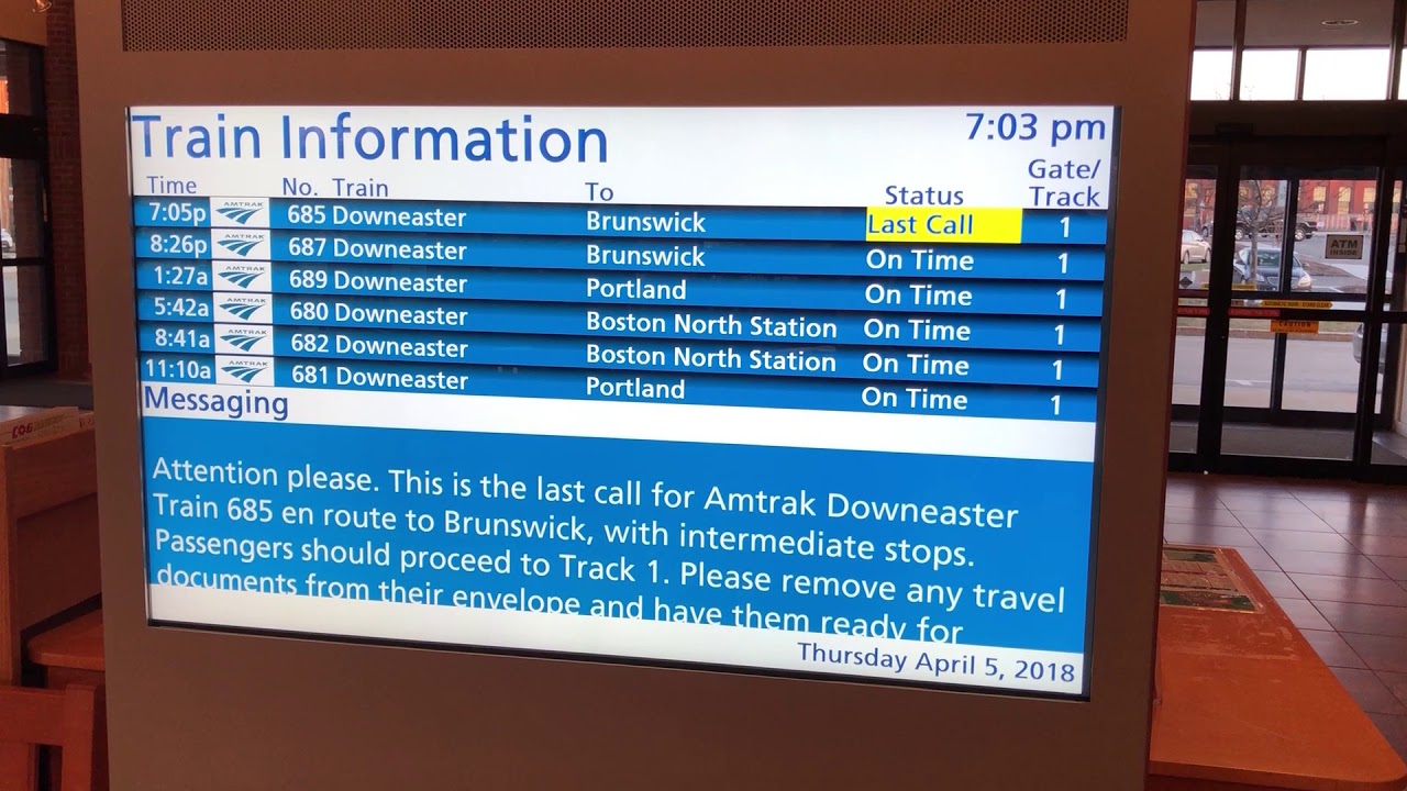 Amtrak's Passenger Information Display - YouTube