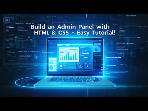 How to Create a Responsive Admin Dashboard Using Only HTML & CSS - YouTube