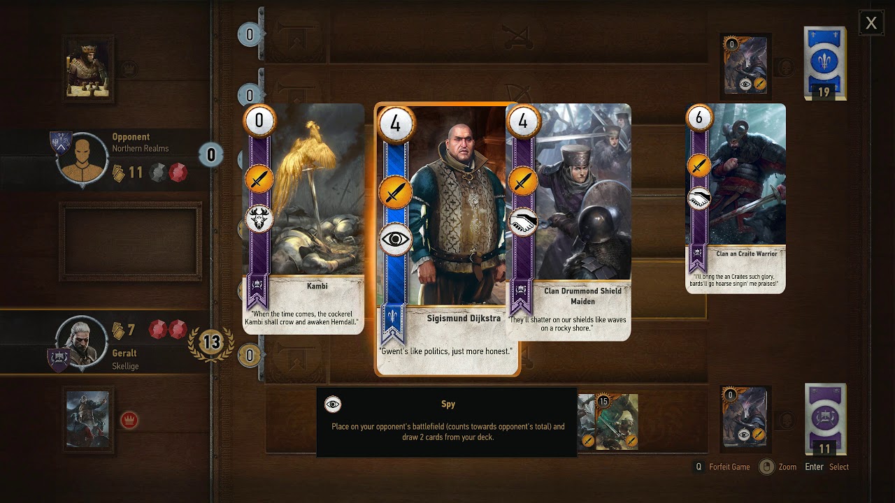 The Witcher 3 Halfling Gwent - YouTube