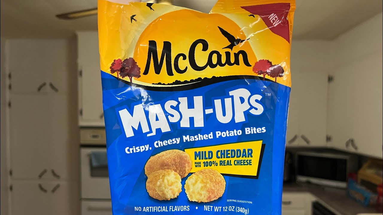 McCain mash up mild cheddar potato bite review - YouTube