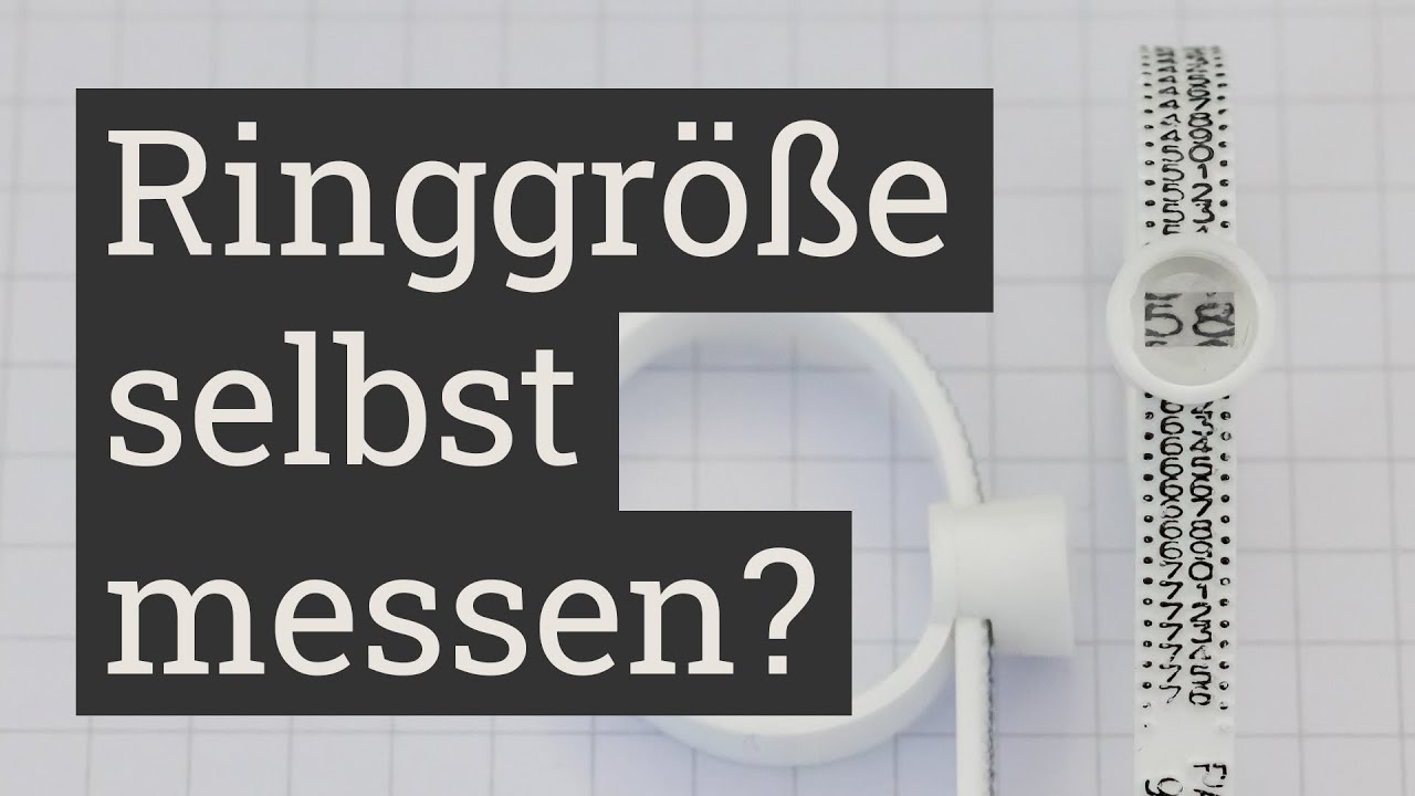 Ringgröße messen: Zwei Arten um deine Ringgröße zu ermitteln - YouTube