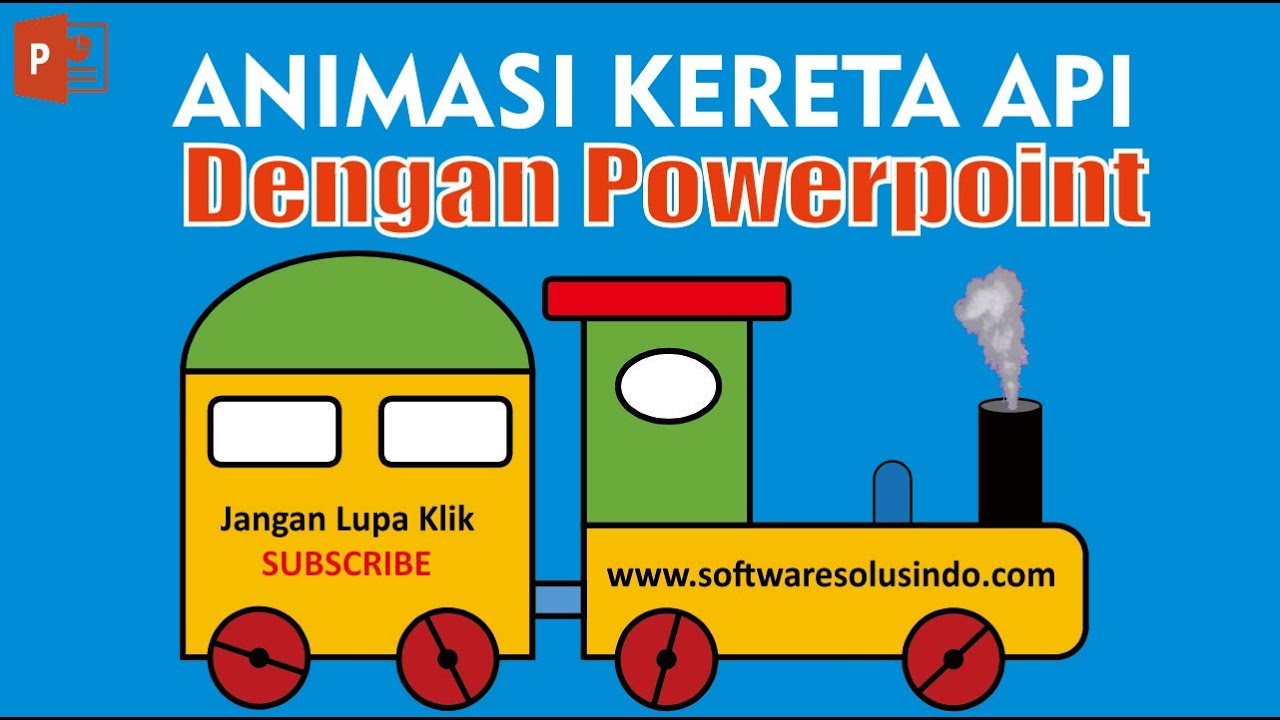 Cara Membuat Animasi Kereta Api di Powerpoint - YouTube
