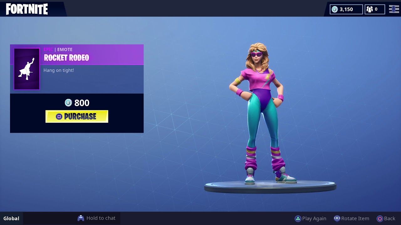 Fortnite - Rocket Rodeo Emote with Aerobic Assassin - YouTube