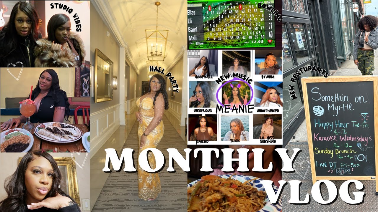 VLOG| MONTH IN MY LIFE: new music, hall party, studio vibes, NYC ...