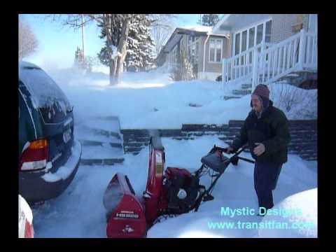 Honda HS928 TC Series Snowblower Demonstration - YouTube