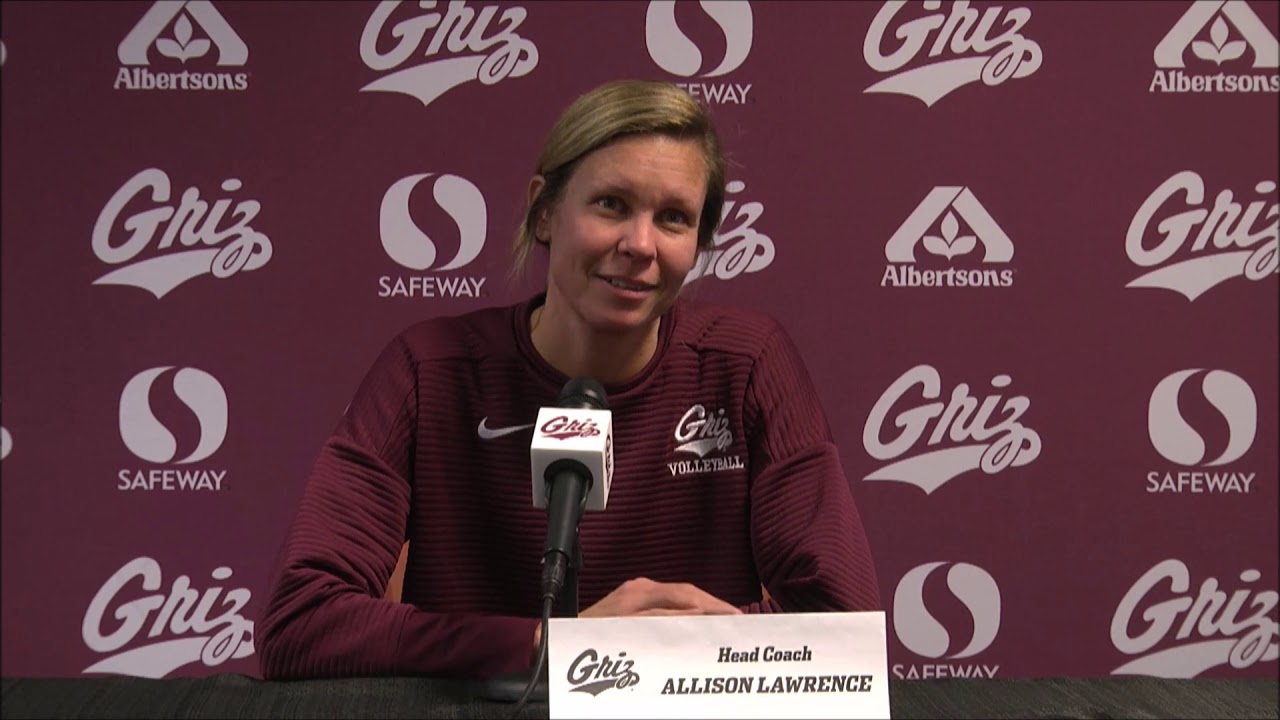 #GrizVB Weekly Press Conference with Allison Lawrence (10/28/19) - YouTube